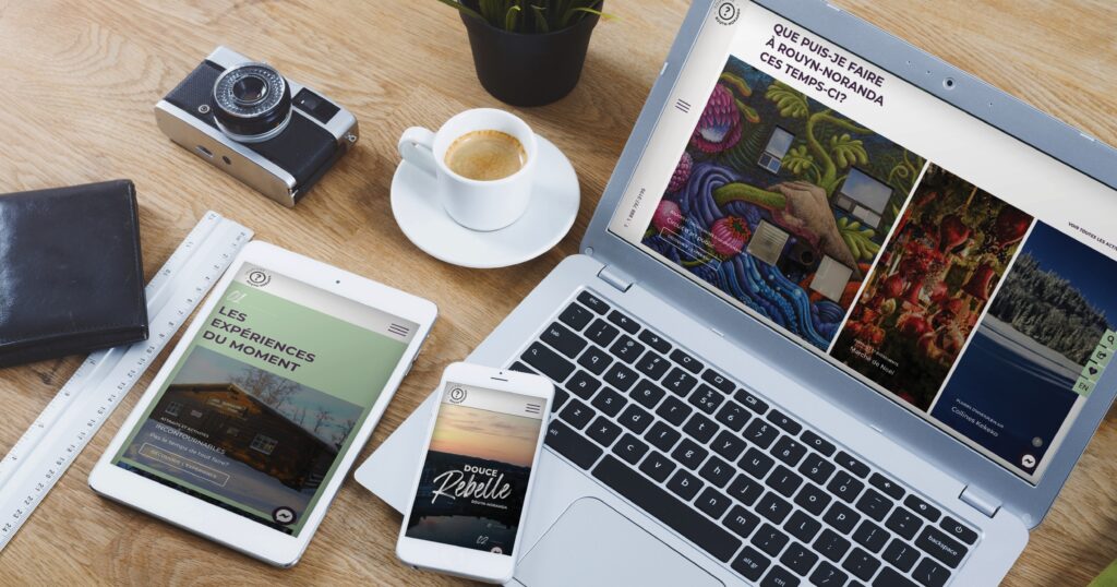 Site Web pour le tourisme à Rouyn-Noranda | LEBLEU Communication humaine